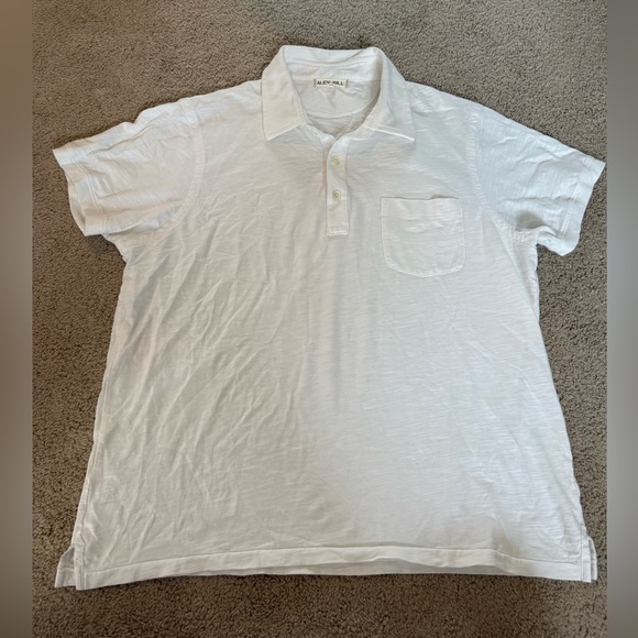 Alex Mill | Shirts | Alex Mill Classic White Polo Shirt | Poshmark
